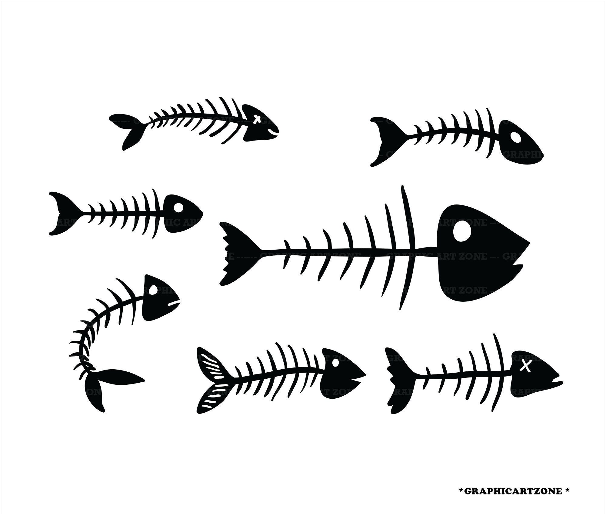 Fish Bones Clipart