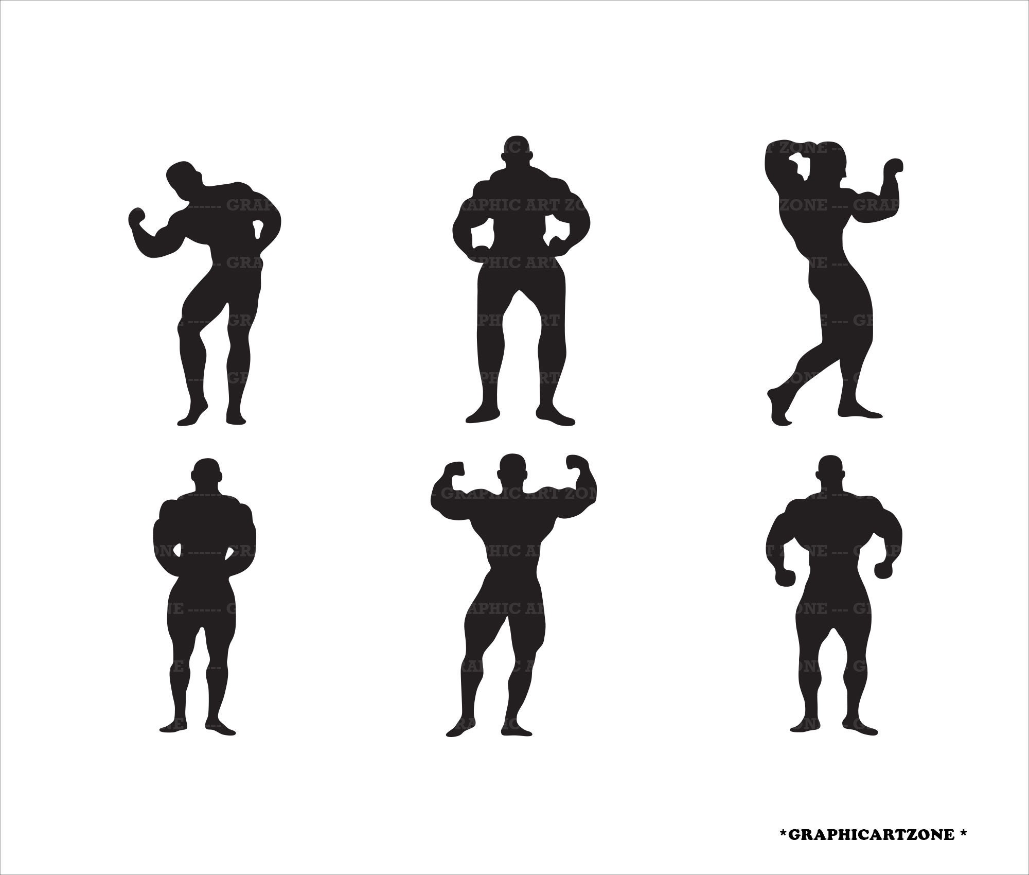 Body Building SVG, Fitness Svg, Fitness Svg Bundle, Body Builder Svg ...