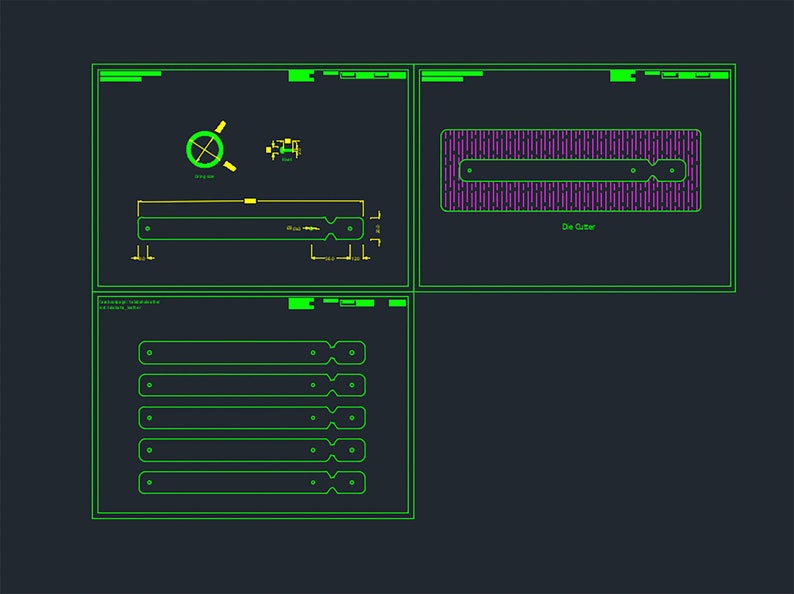 Key Chain Design File (PDF, DWG) - Etsy
