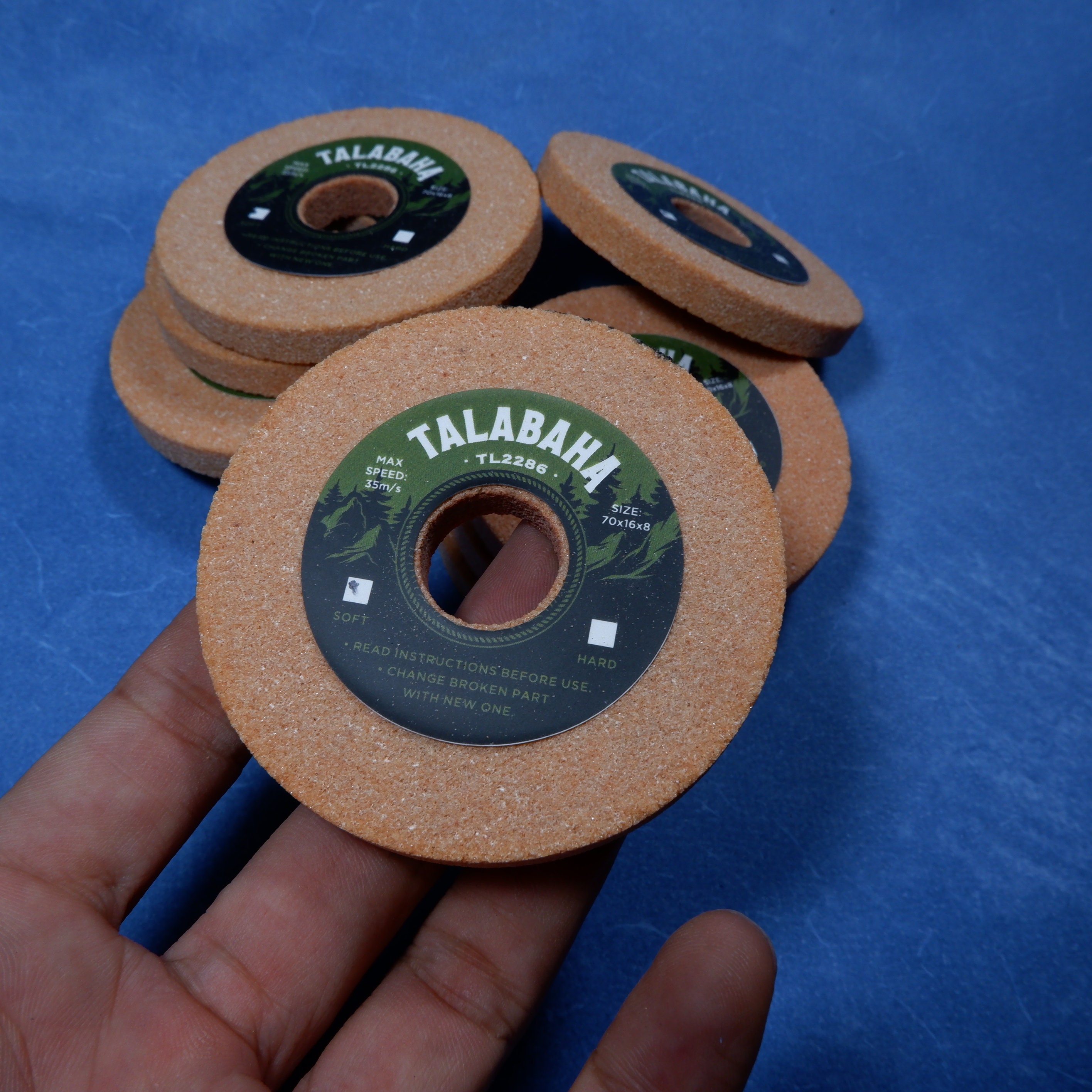 Set 3 Pcs Grinding Stone for Skiving Machine (d1xd2xh=70x16x8mm #60 ...