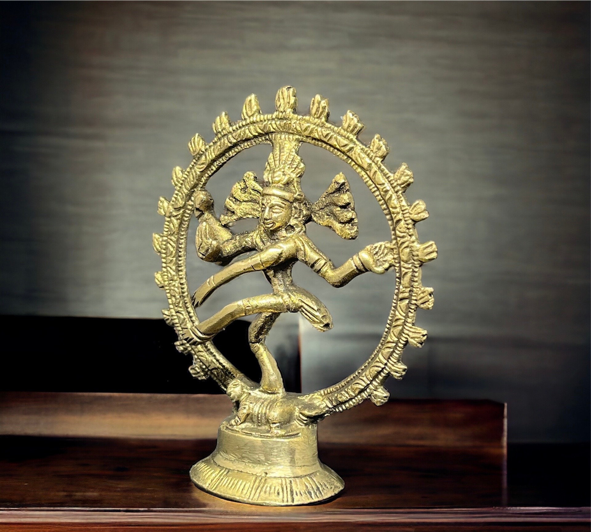 Dancing Nataraja, Dancing Shiva, Brass Statue, Statue for Altar, Shiva ...