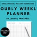 Two Week Planner, Printable, Fillable, Lined, Double Rowed, Mon/sun ...