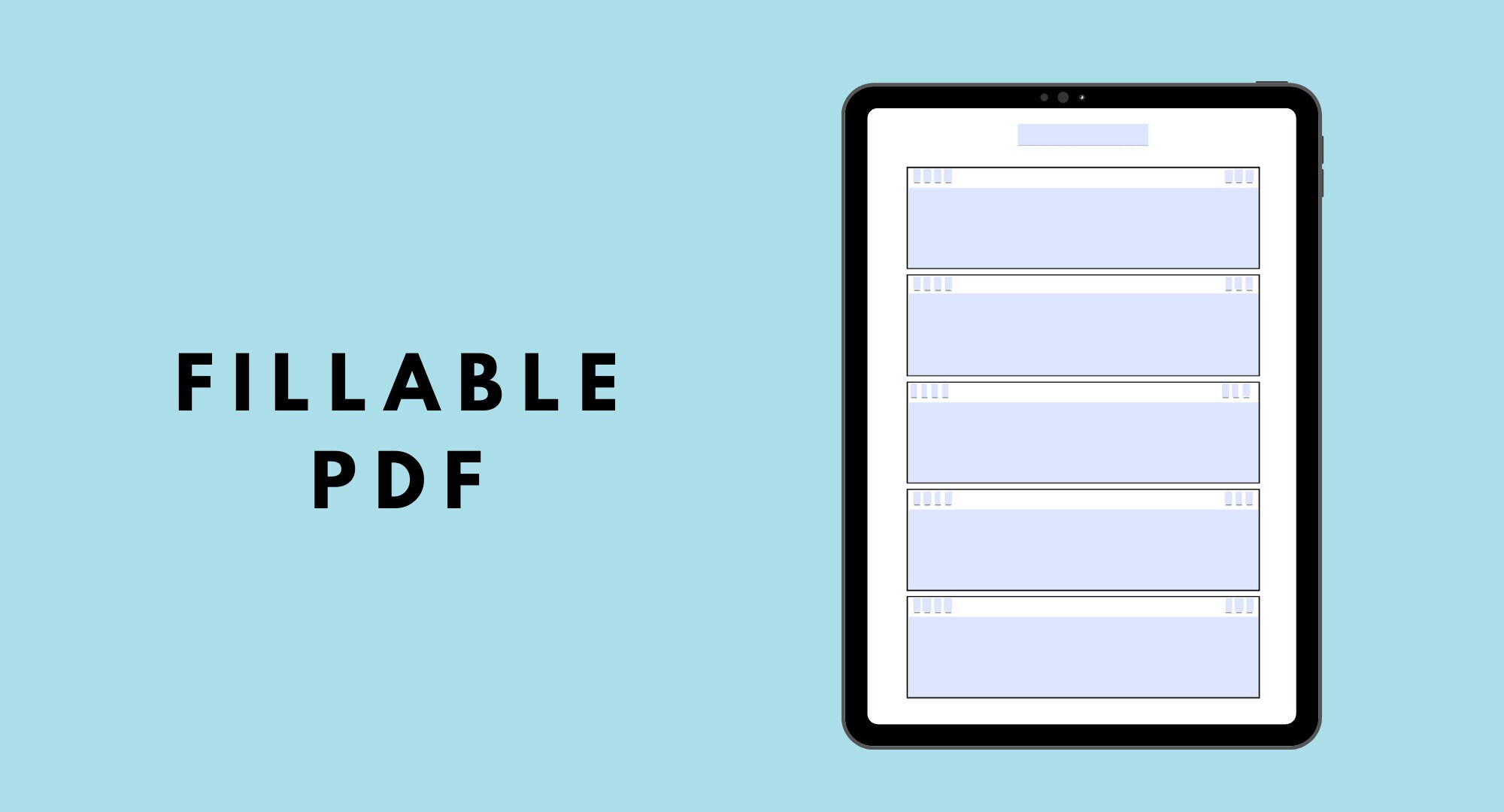 5 Year Memory Journal, Undated, One Pager, Printable, Fillable ...