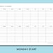Two Week Planner, Printable, Fillable, Lined, Double Rowed, Mon/sun ...