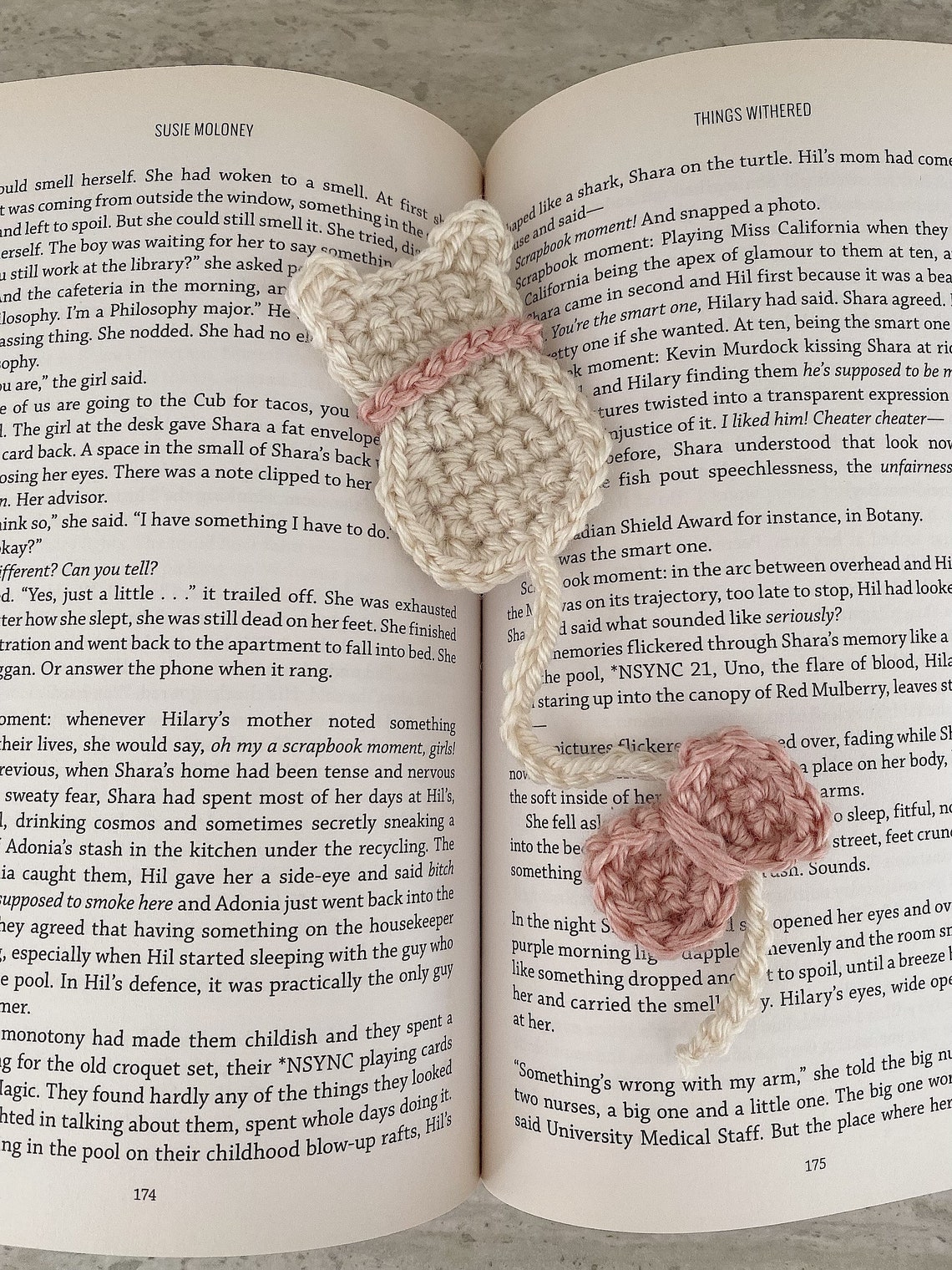 Cat Bookmark, Kitty With Bow Bookmark, DIY Bookmark- CROCHET PATTERN - Etsy
