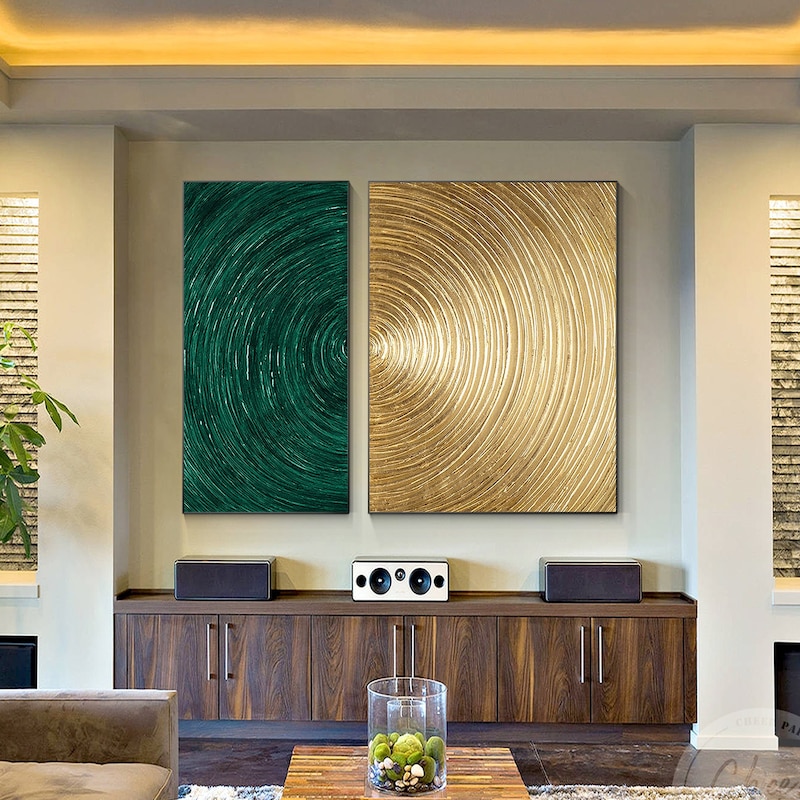 Gold Circle Wall Decor - Etsy