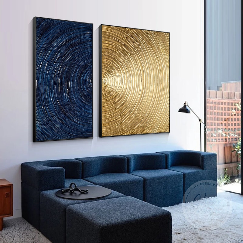 Gold Circle Wall Decor - Etsy