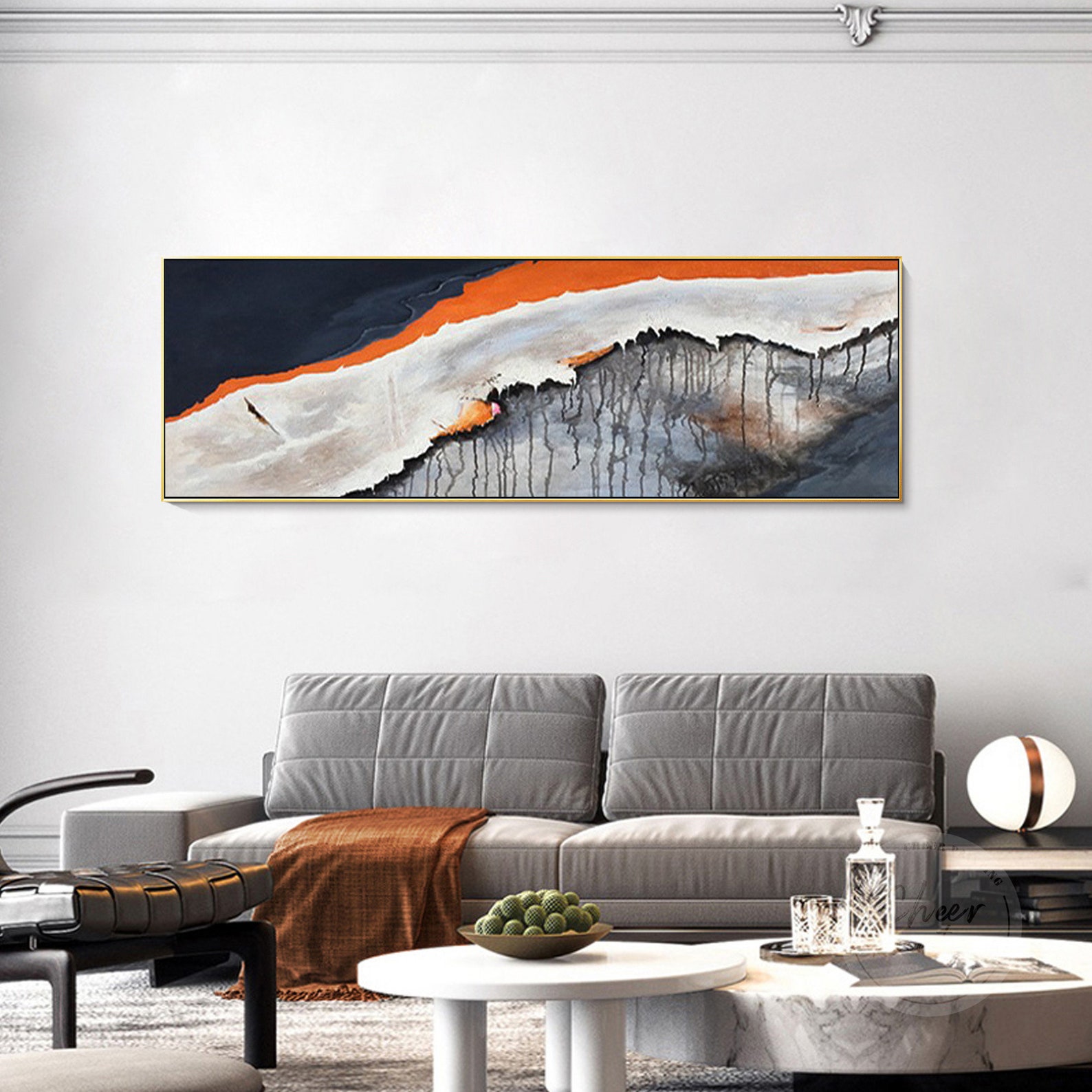 Hand Painted Modern Abstract Original Wall Art Acrylic Heavy - Etsy