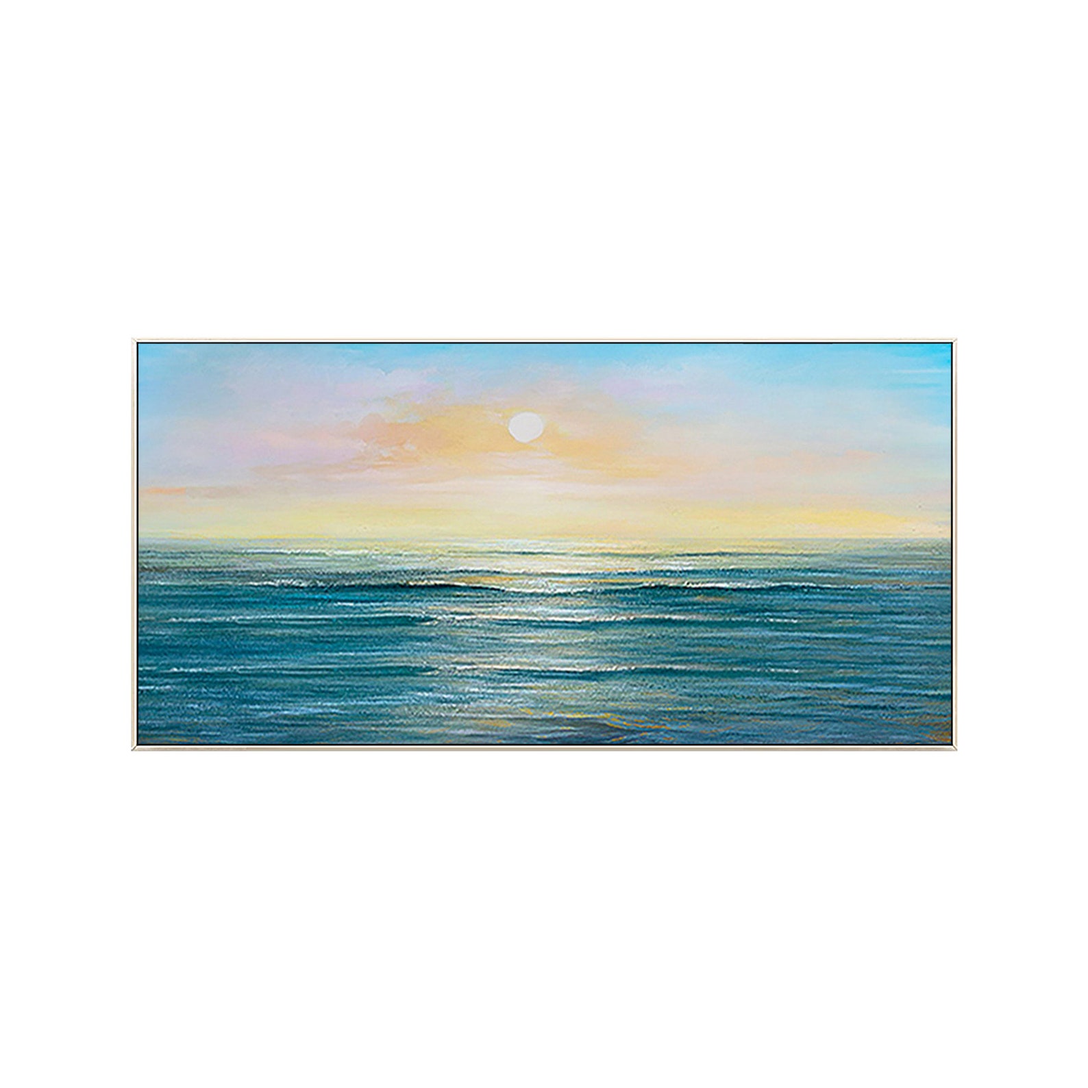 Abstract Vast Ocean Sunset Painting Original Colourful Wall - Etsy