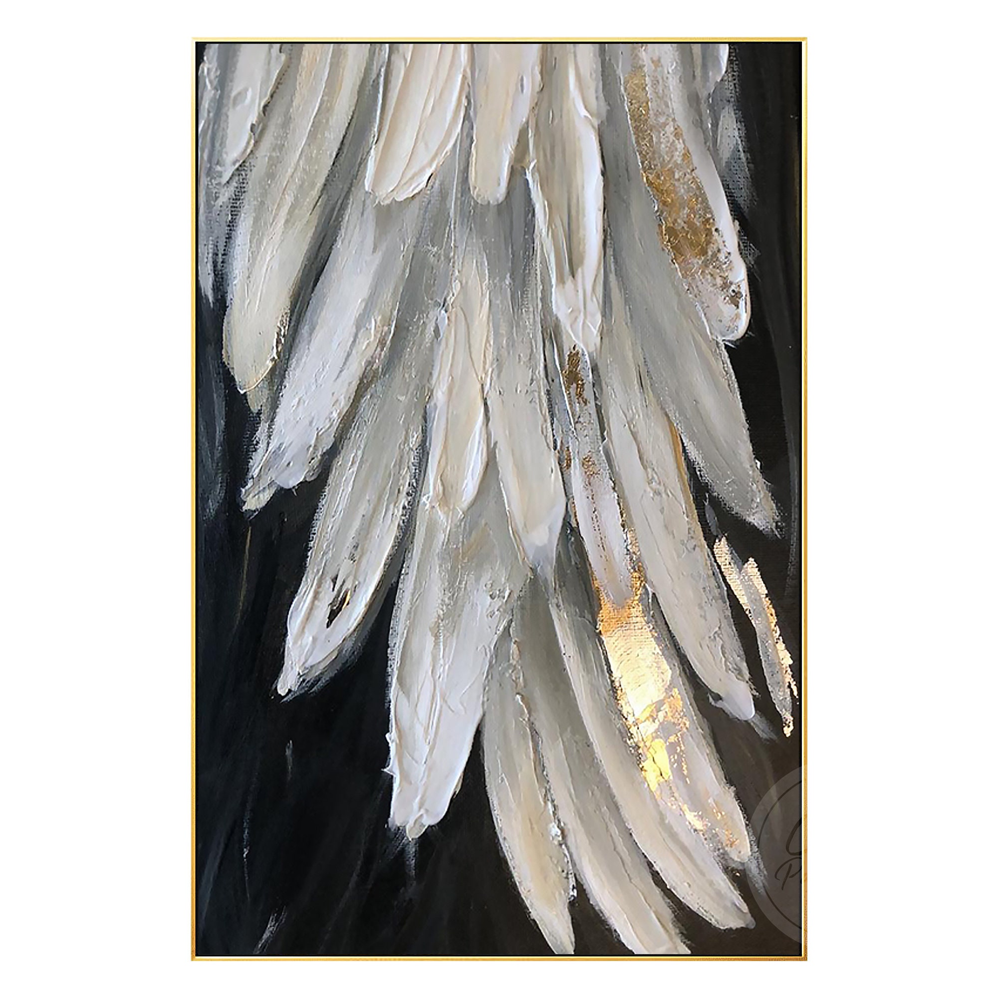 Großer Flügel Abstrakte Kunst Wand dekorSchwere Struktur | Etsy