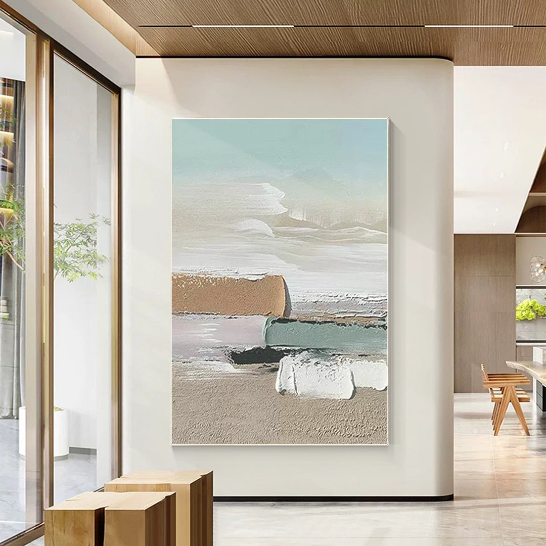 3D Textured Painting,framed Wall Art,minimalist,oversized Wall Art ...