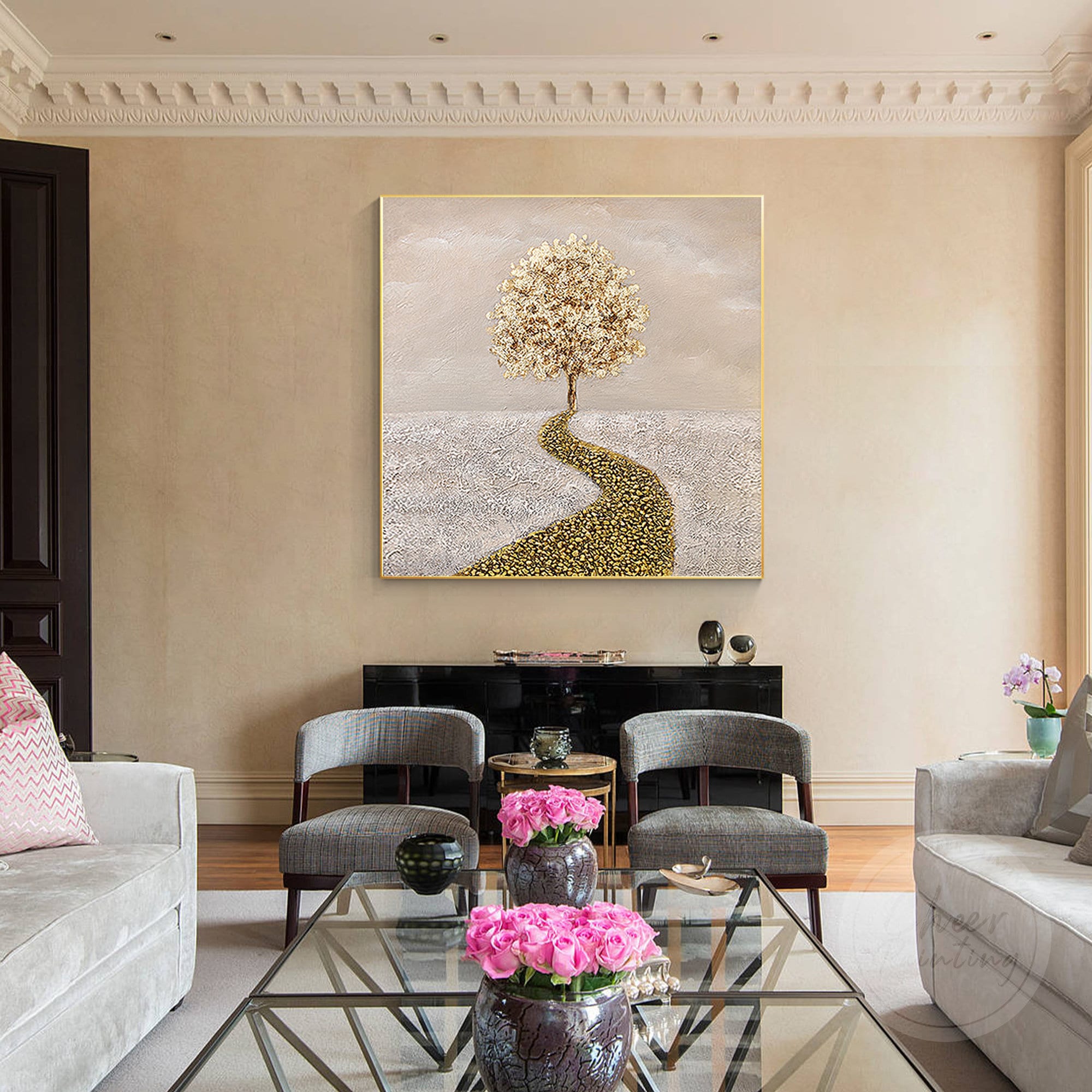 Gold Tree Art at Sophia Wiseman blog