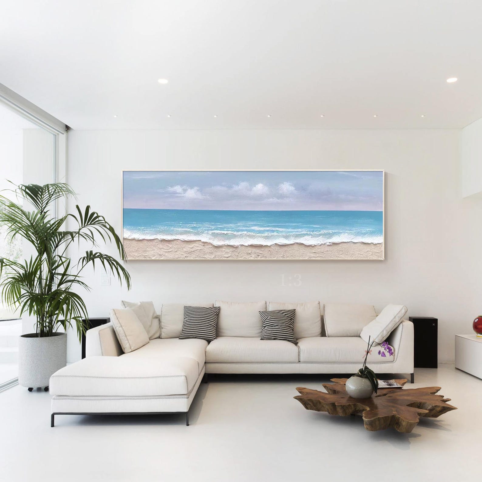 Large 3D Wave Painting: Textured Seascape Wall Art - Etsy