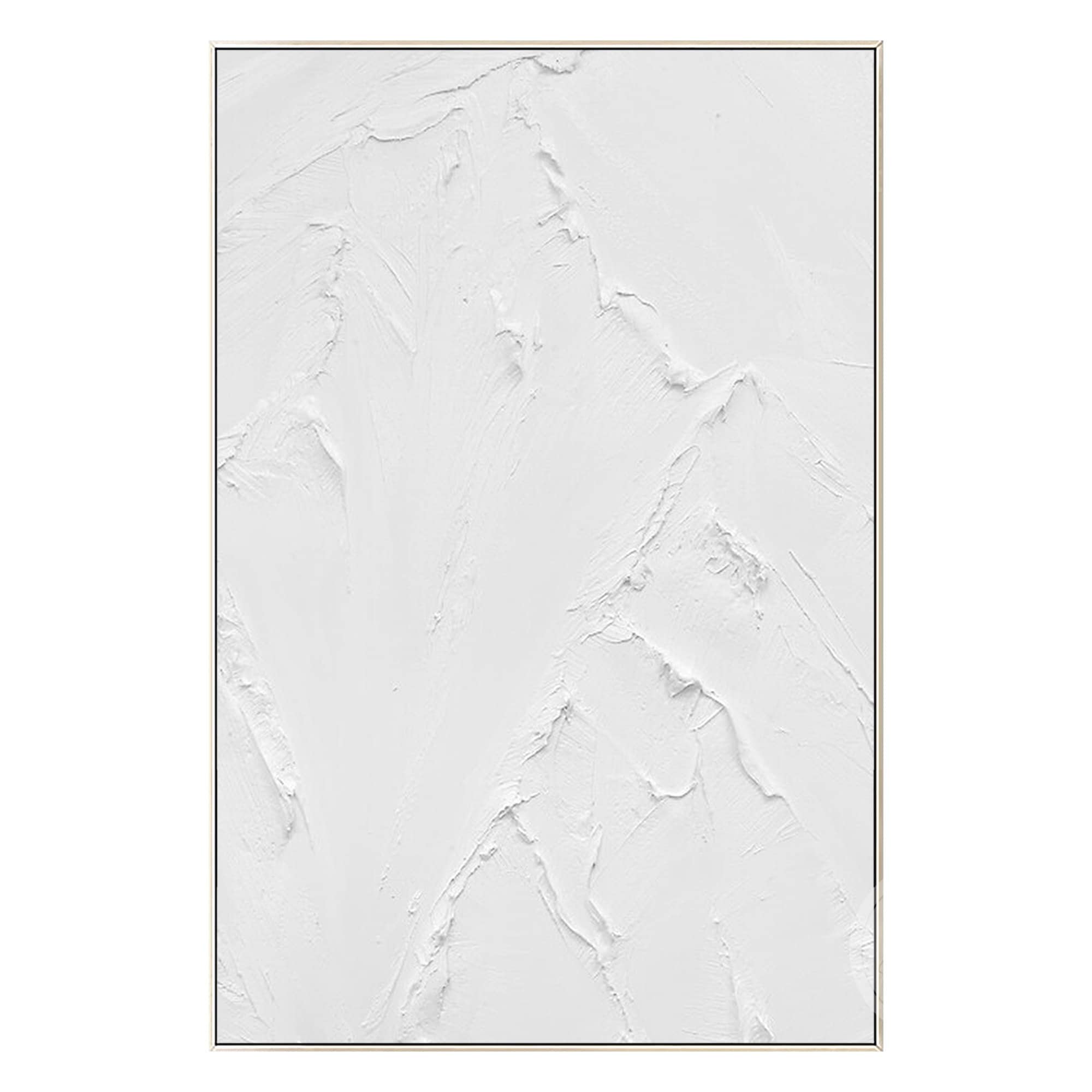 Heavy Texture Whole White Minimalist Acrylic Painting on - Etsy