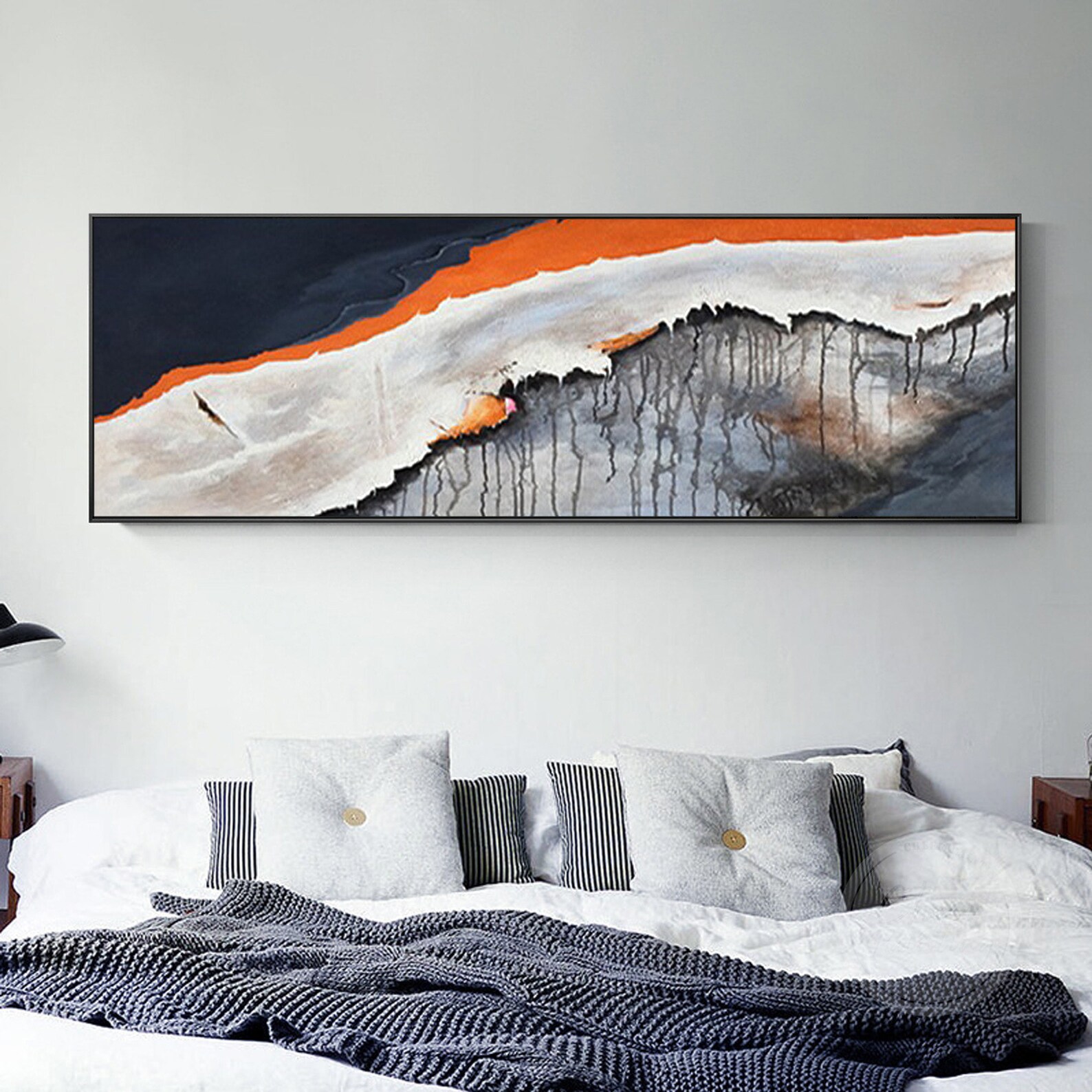 Hand Painted Modern Abstract Original Wall Art Acrylic Heavy - Etsy