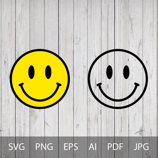 Yellow Smiley Face - Etsy