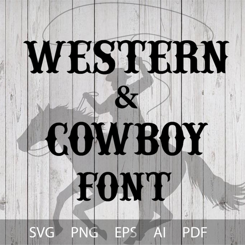 Letras vaqueras svg - Etsy México