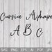 Handwritten Font Svg, Cursive Font Svg, Cursive Font for Cricut, Font ...