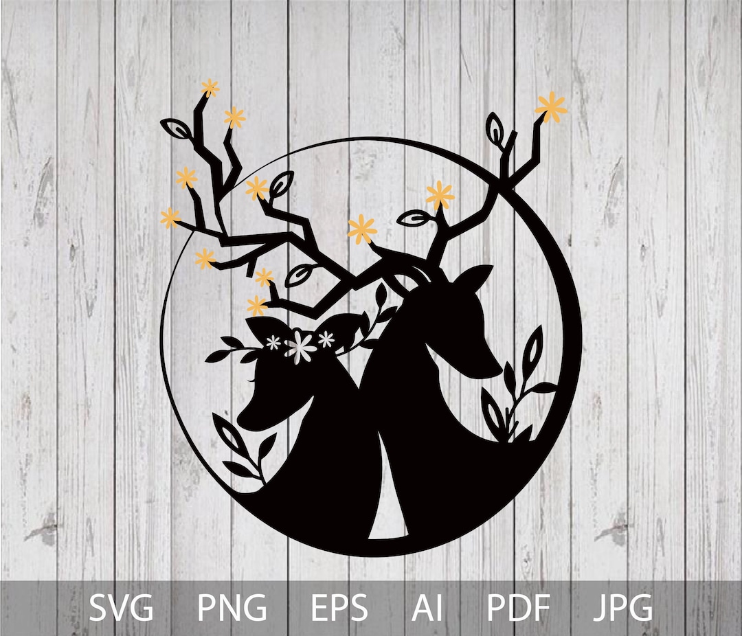 Deer Svg,deer Clipart,deer Love Svg,valentines Day SVG Love, Deer Love ...