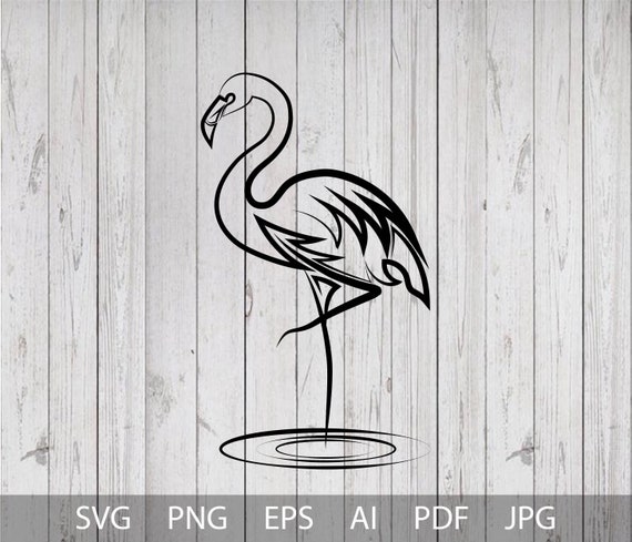 Flamingo Svg silhouette Flamingo Svg animal Svg Files for - Etsy