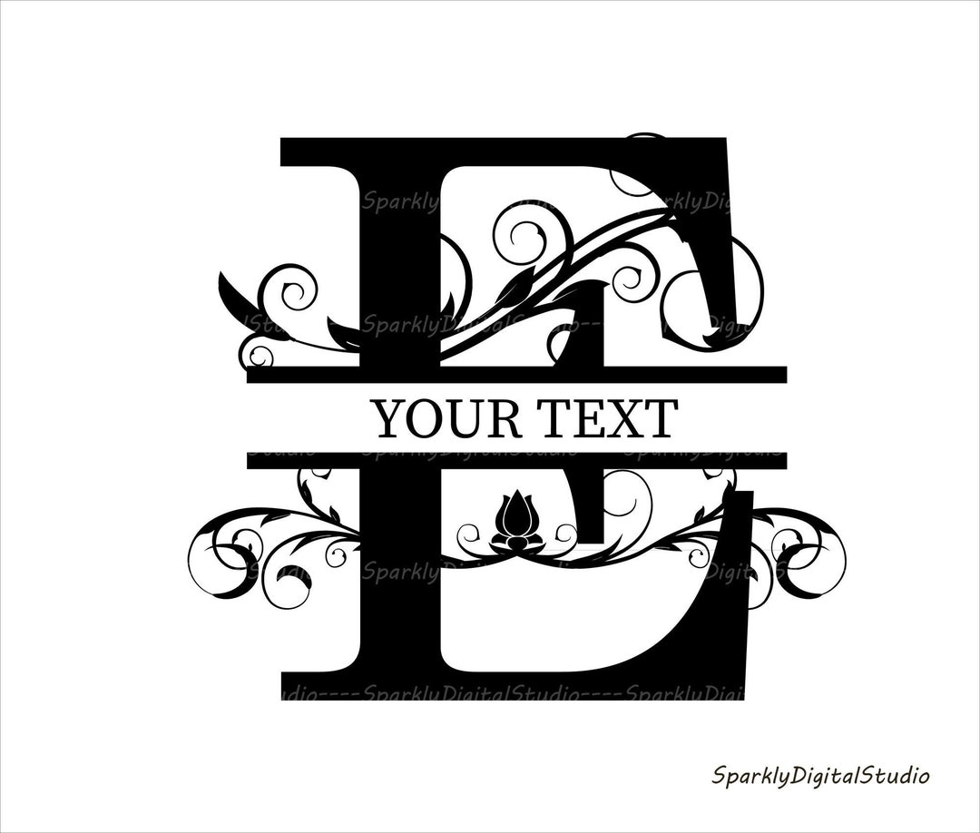 Split Monogram Svg, Split Letter Svg, Alphabet Svg Files for Cricut ...
