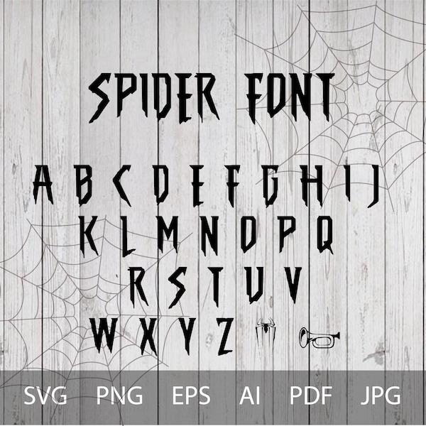 Spiderman font logo - Etsy Österreich