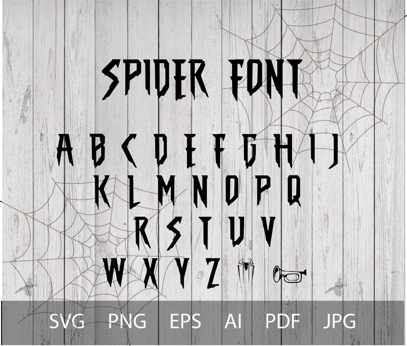 Spider Font Man Font Spider Svg Man Svg Spider Font Svg - Etsy
