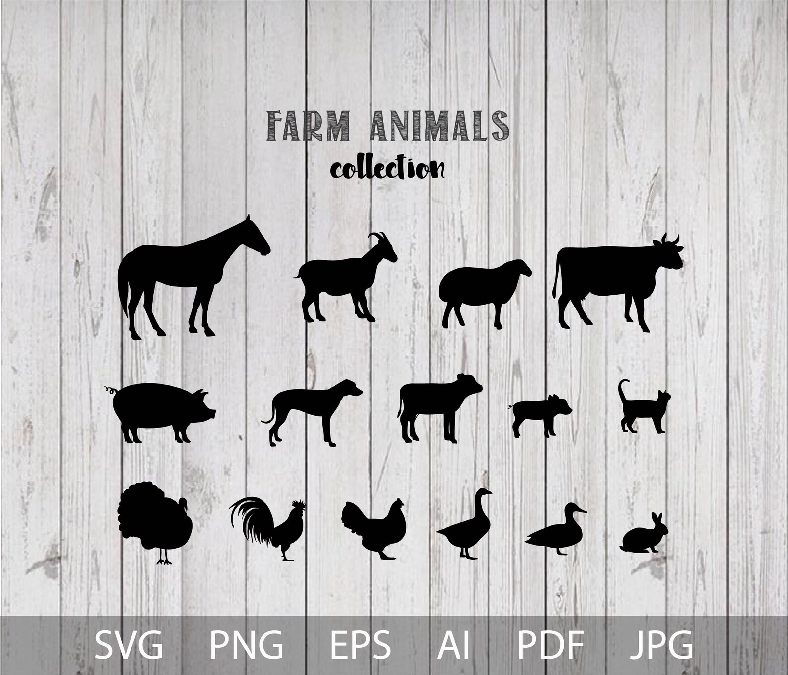 Farm Animal SVG Animal SVG Bundle Farm Life Svg Farm - Etsy