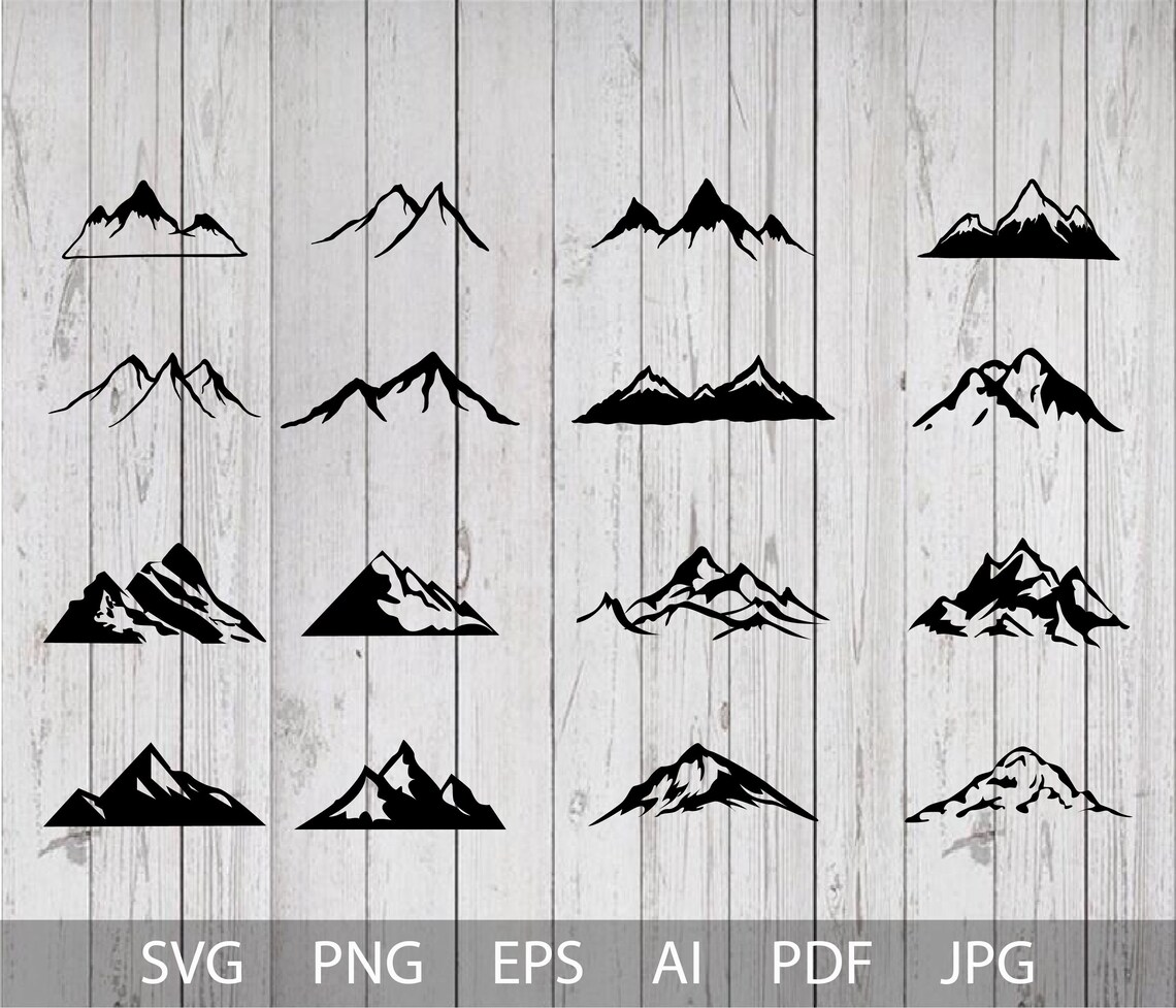 Mountain Svg Bundle Mountain Svg Nature Svg Outdoors - Etsy
