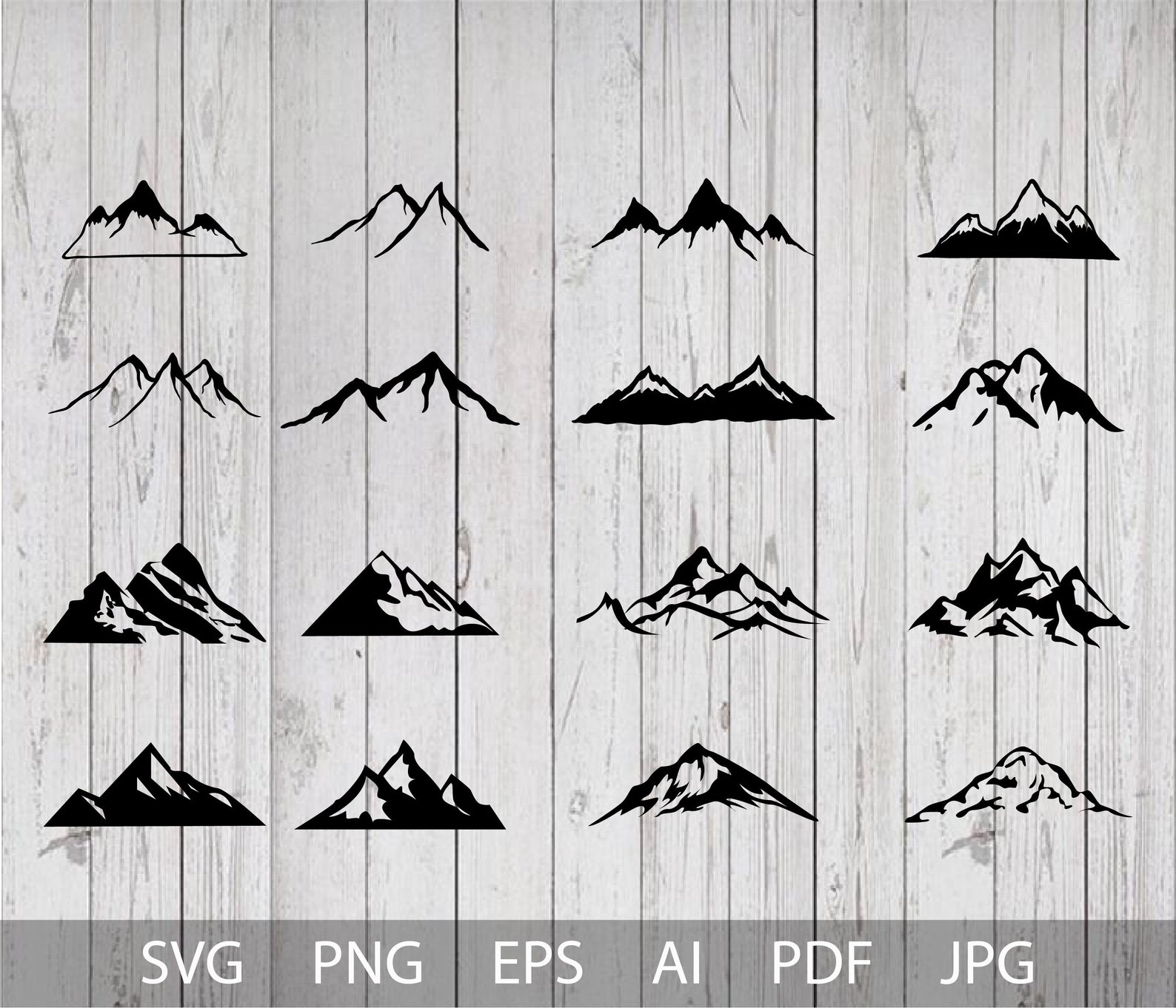 Mountain Svg Bundle Mountain Svg Nature Svg Outdoors - Etsy
