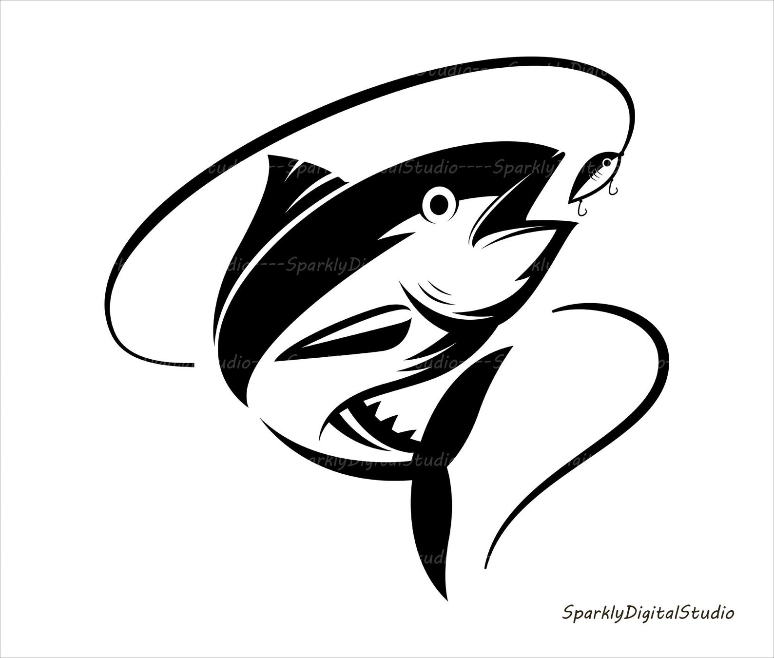 Fish Hook SVG Fishing Svg Fishing Clipart Fishing Cut File | Etsy