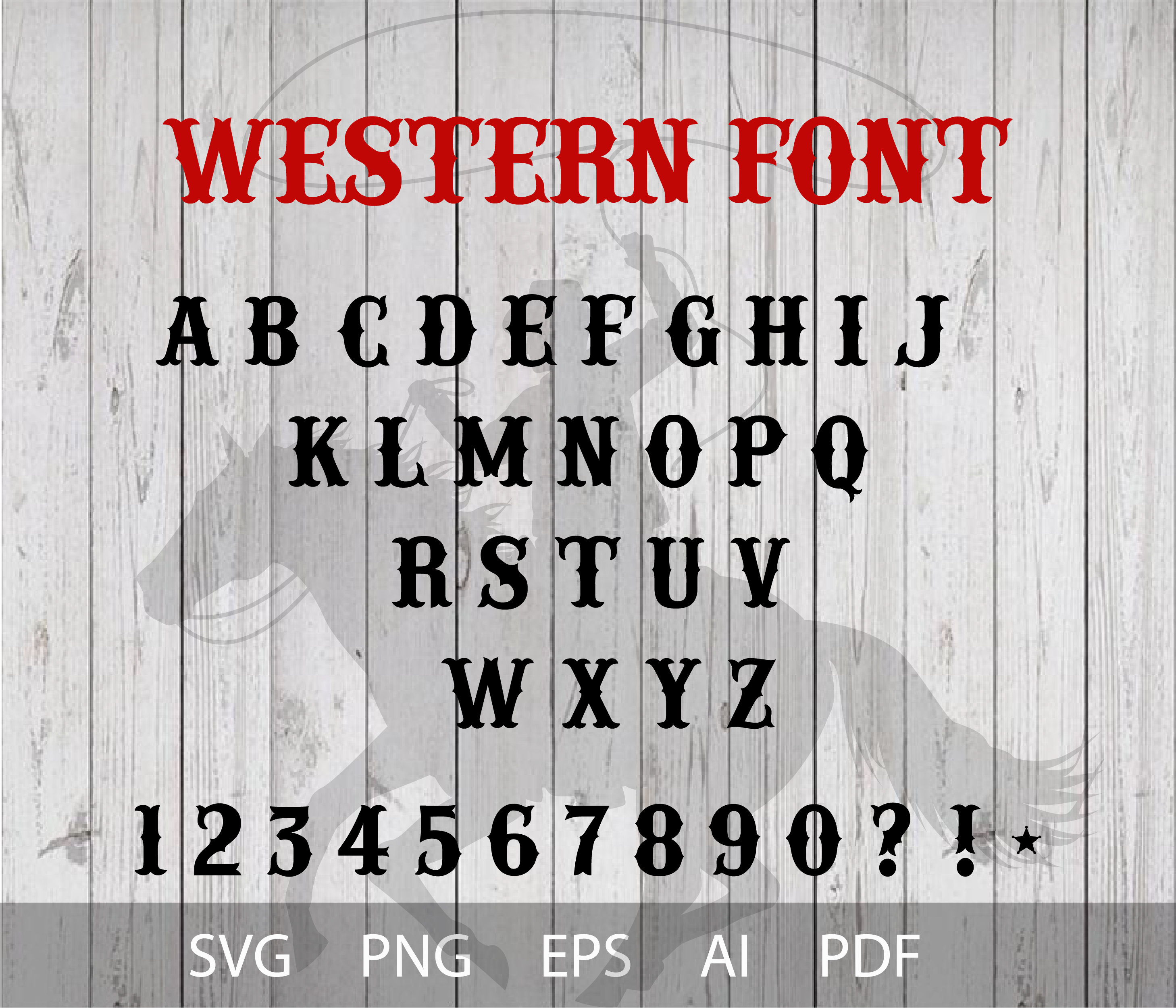 Cowboy Font SVG, Rodeo Font Svg, Country Font, Western Font, Alphabet ...