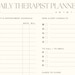 Therapist Daily Weekly Appointment Planner, Daily/weekly Clinical ...