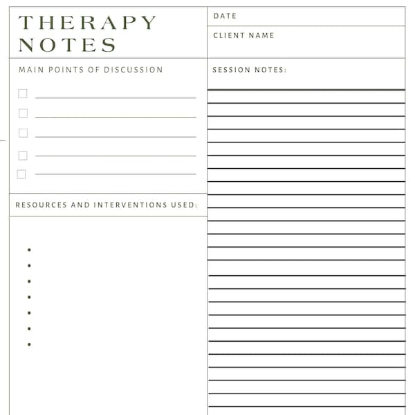 Therapist Notebook - Etsy
