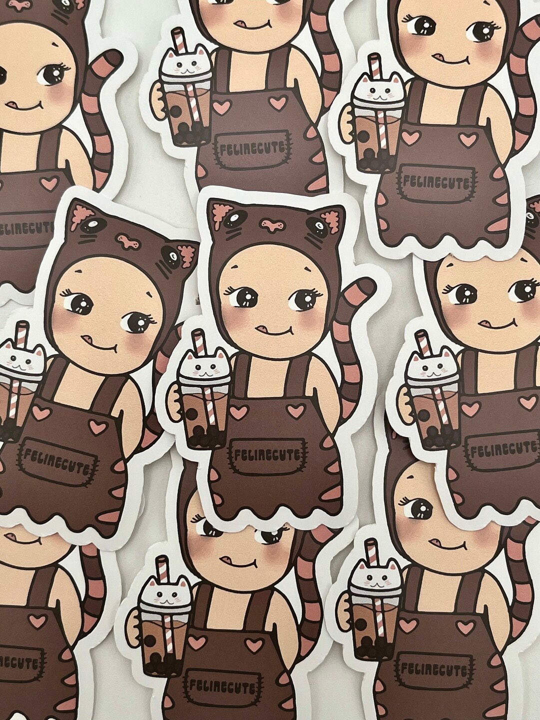 Boba Baby Angel Cat Kitty Sticker Vinyl - Etsy