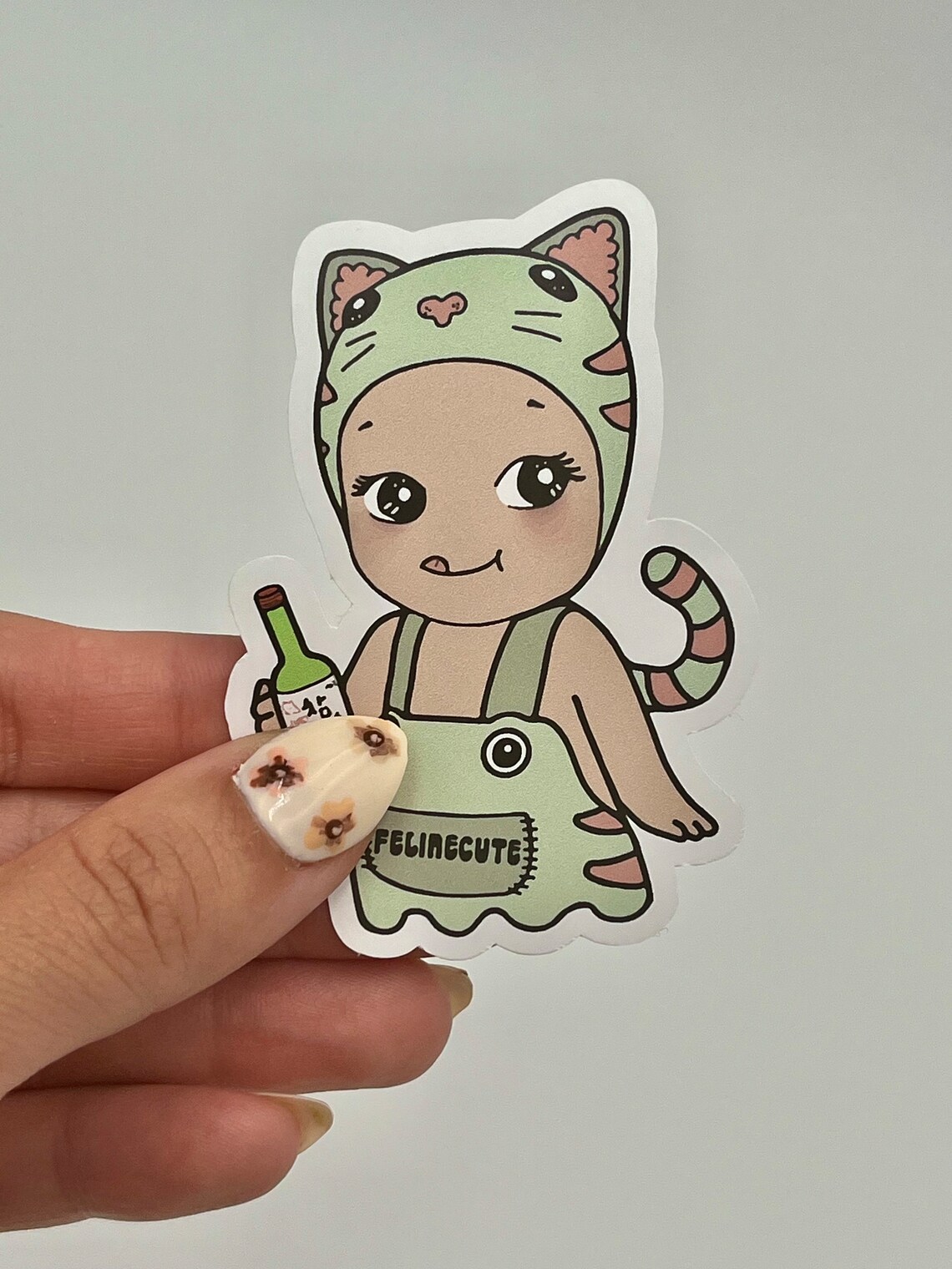 Soju Baby Cat Sticker Angel Vinyl - Etsy