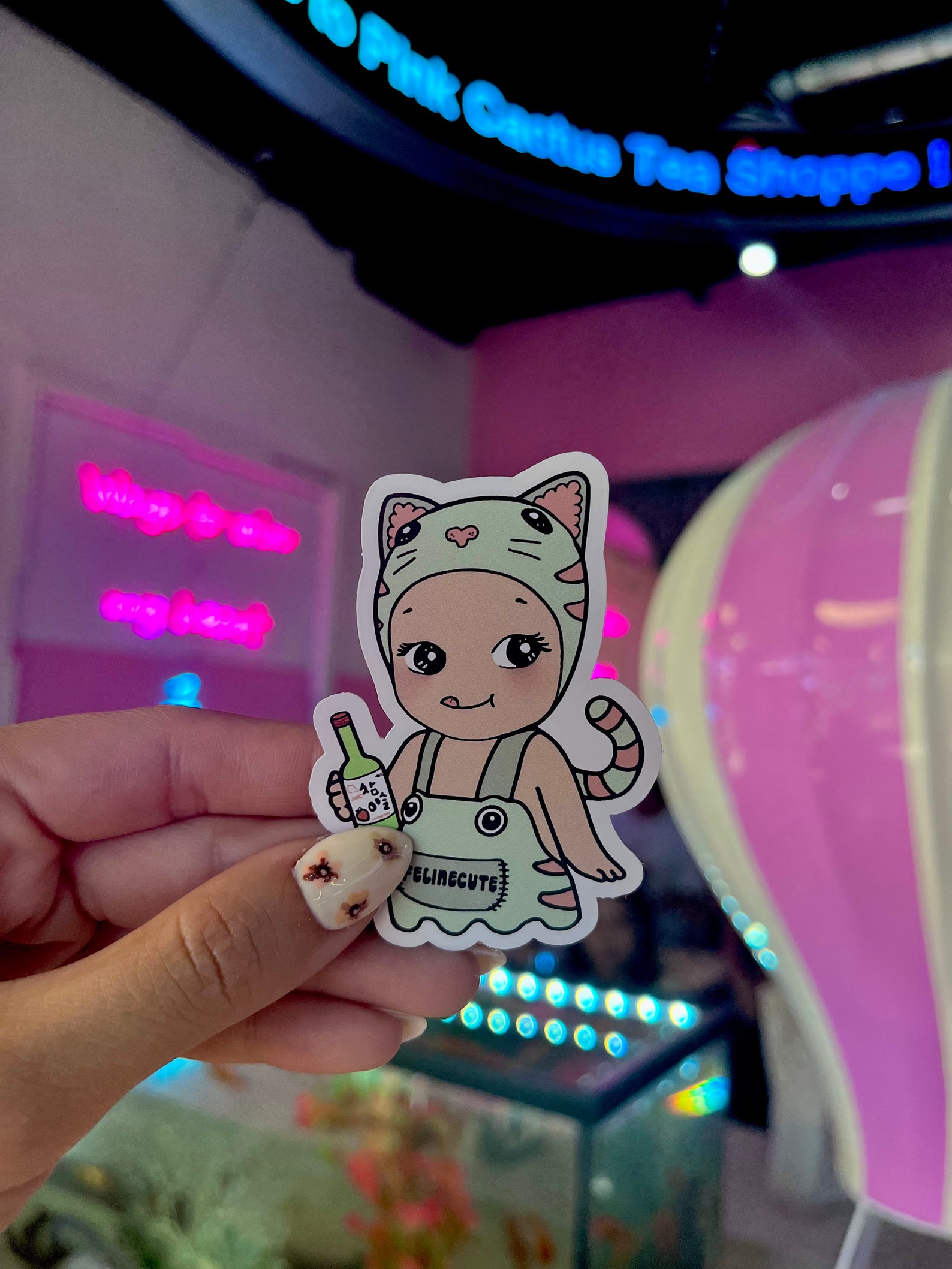 Soju Baby Cat Sticker Angel Vinyl - Etsy