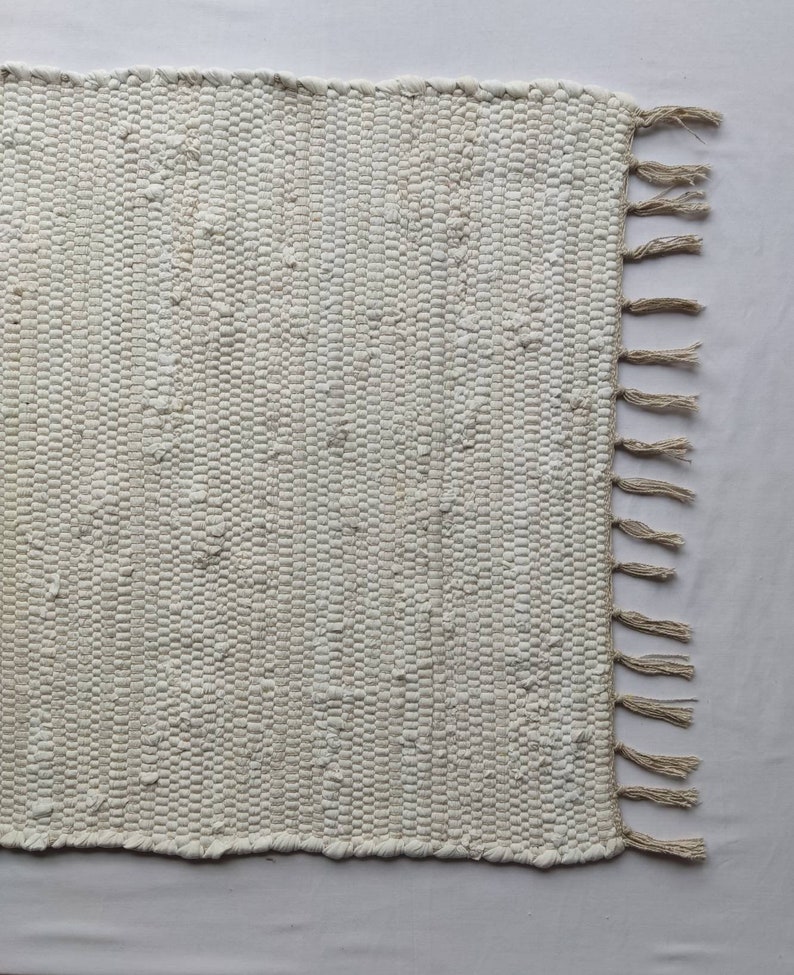 Cotton Flatweave Rug Machine Washable Small Rug - Etsy