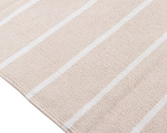 Cotton Flatweave Rug Machine Washable Small Rug - Etsy