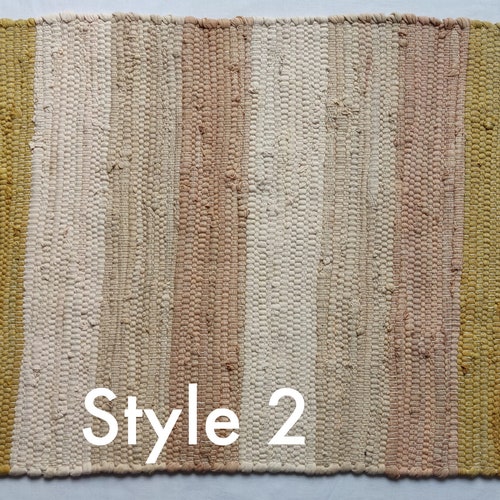 Cotton Flatweave Rug Machine Washable Small Rug - Etsy