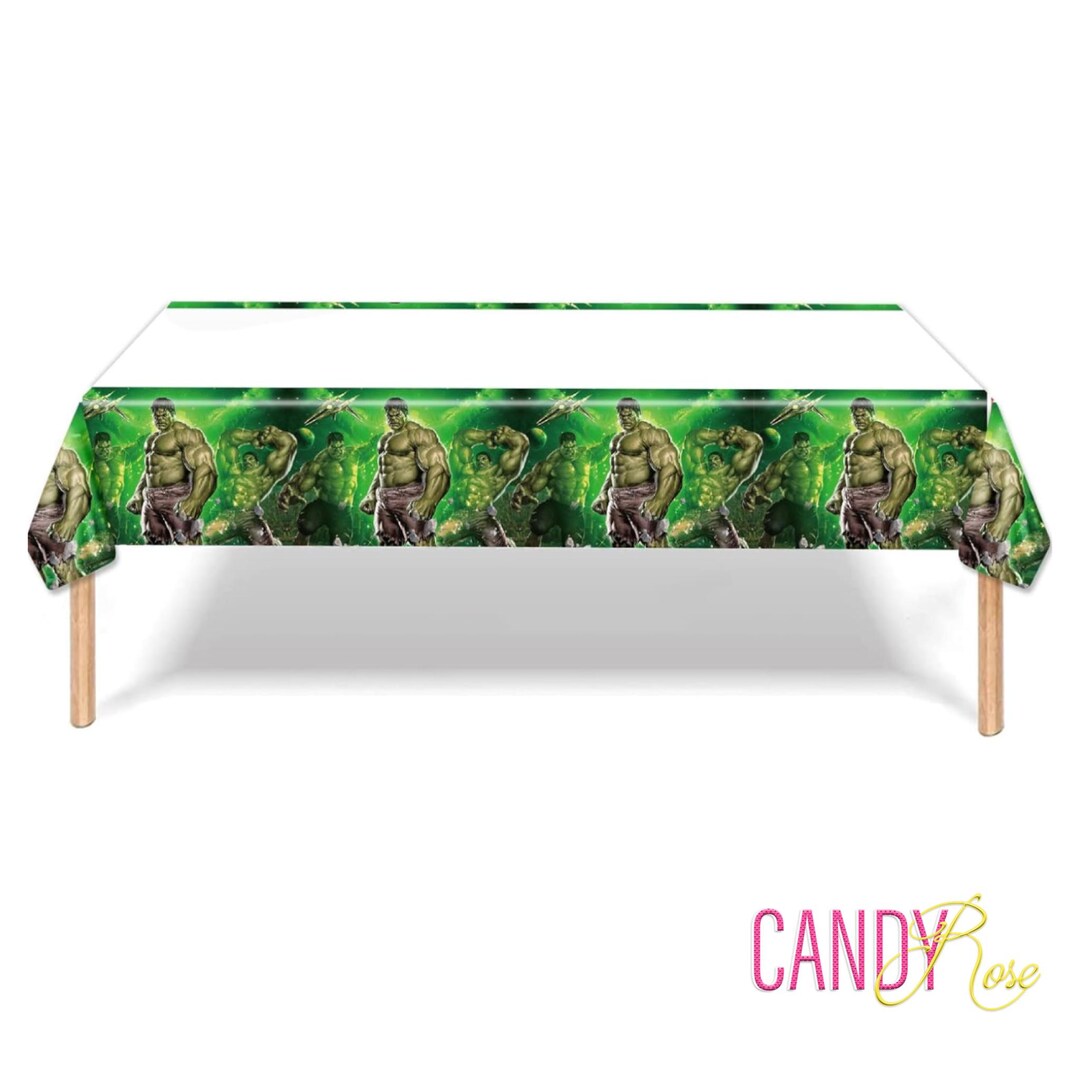 The Incredible Hulk Table Cloth- Hulk Party Decorations- Hulk Birthday ...