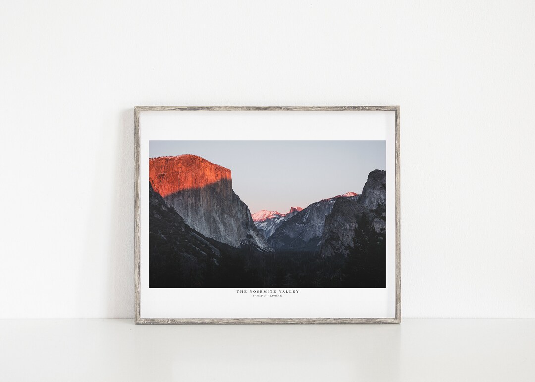 The Yosemite Valley 18x12 Landscape Print - Etsy