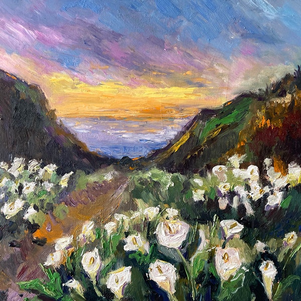 Calla Lily Painting - Etsy