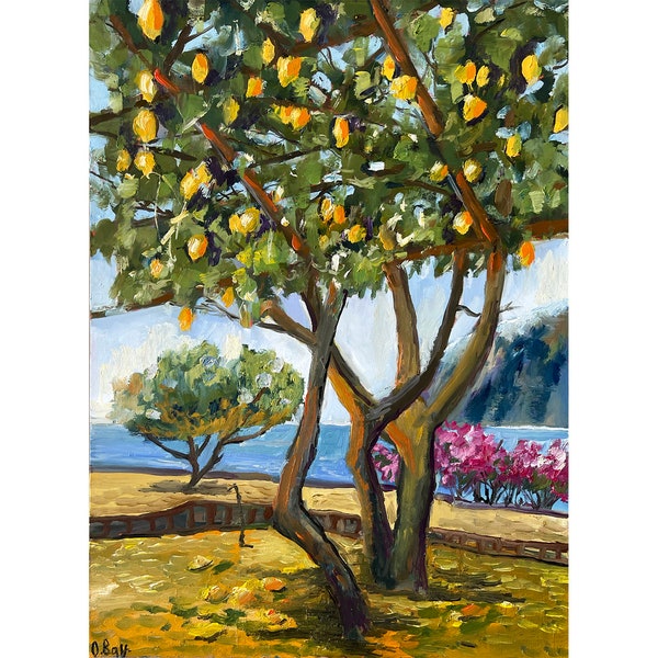 Lemon Tree Painting - Etsy