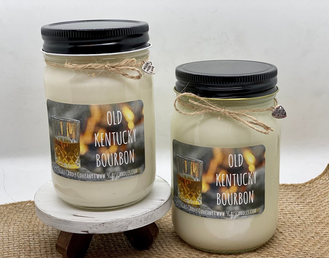 OLD KENTUCKY BOURBON Soy Candle | Alcohol Inspired Candle | Hand Poured ...