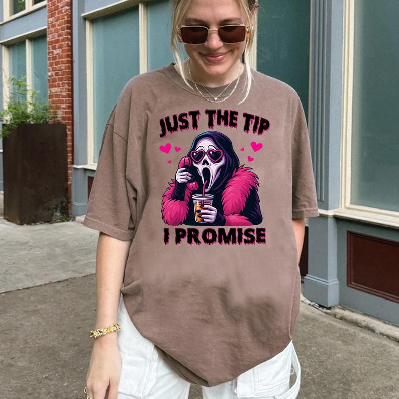 Scream Mask "just the Tip, I Promise" PNG, Funny Horror Design, Cute ...