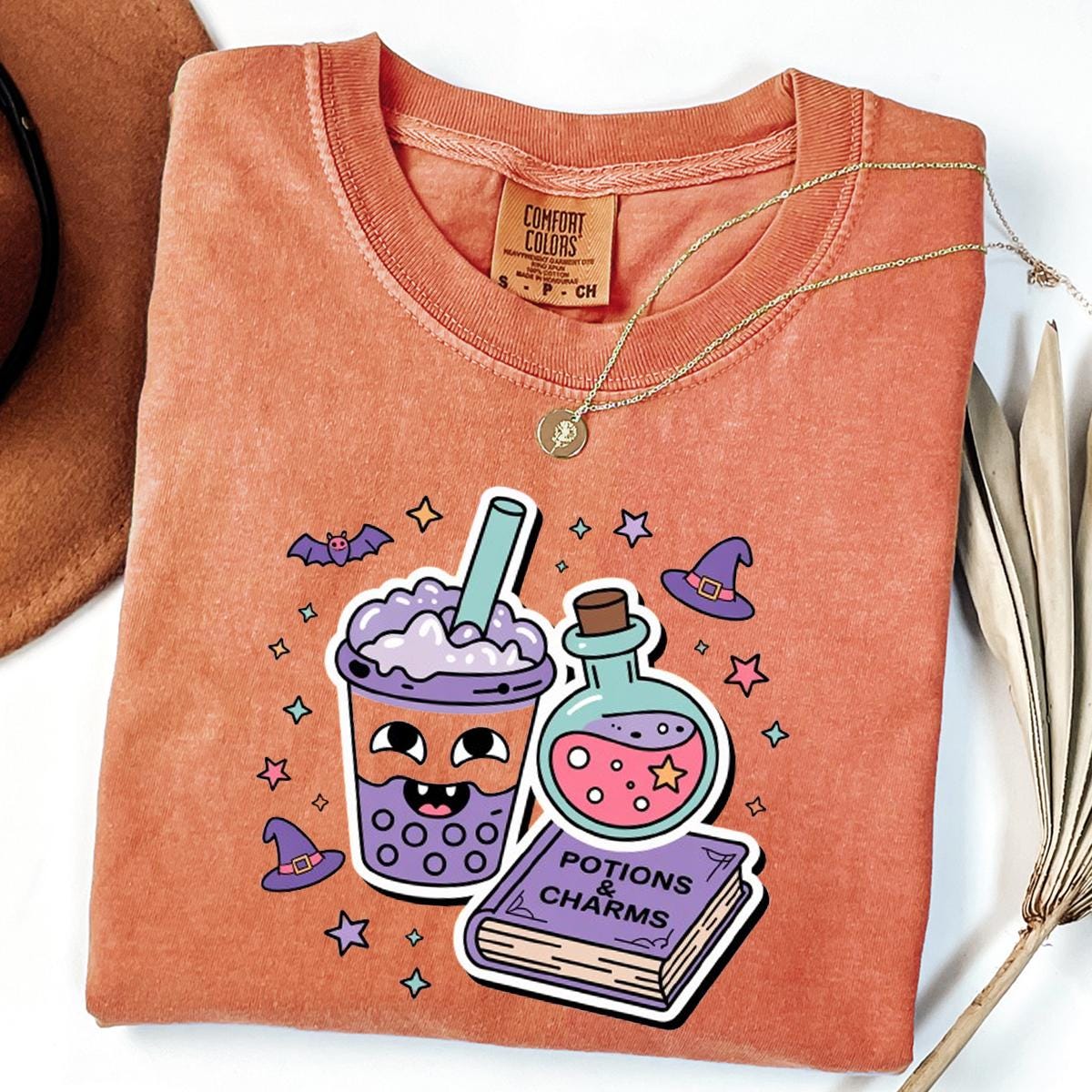 Kawaii Boba Witch PNG Clipart | Cute Halloween Potion Sticker Design ...