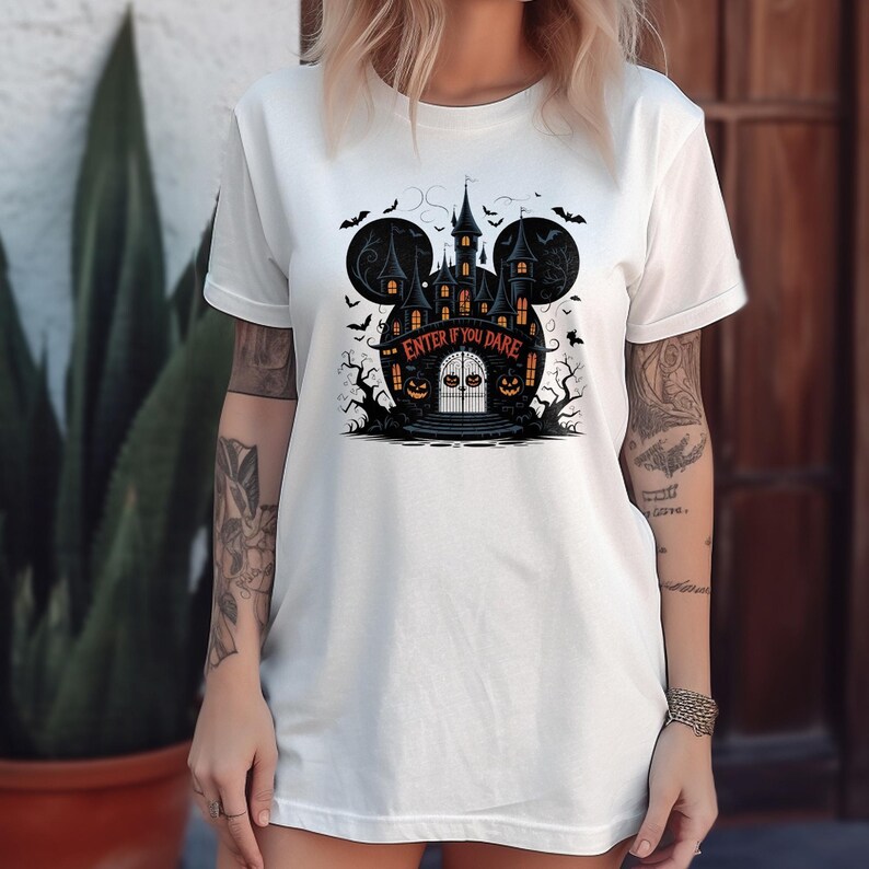 Haunted Castle Halloween PNG Digital Download, Enter If You Dare Spooky ...