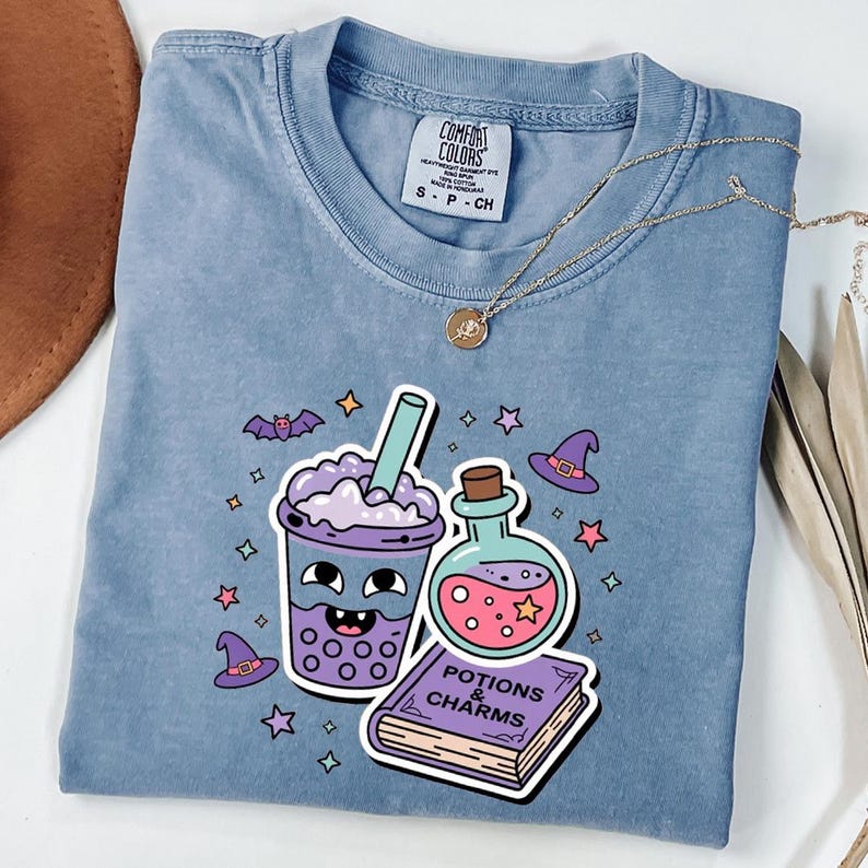Kawaii Boba Witch PNG Clipart | Cute Halloween Potion Sticker Design ...