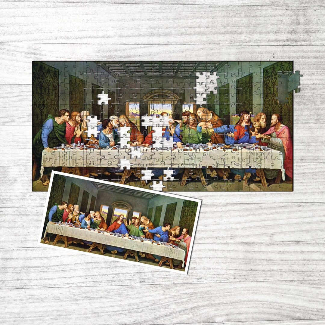 Custom Photo Catholic Last Supper Puzzle, Christian Religious Jigsaw ...